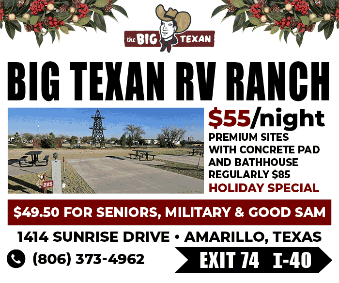Choose Your Way To Stay - Big Texan RV Ranch